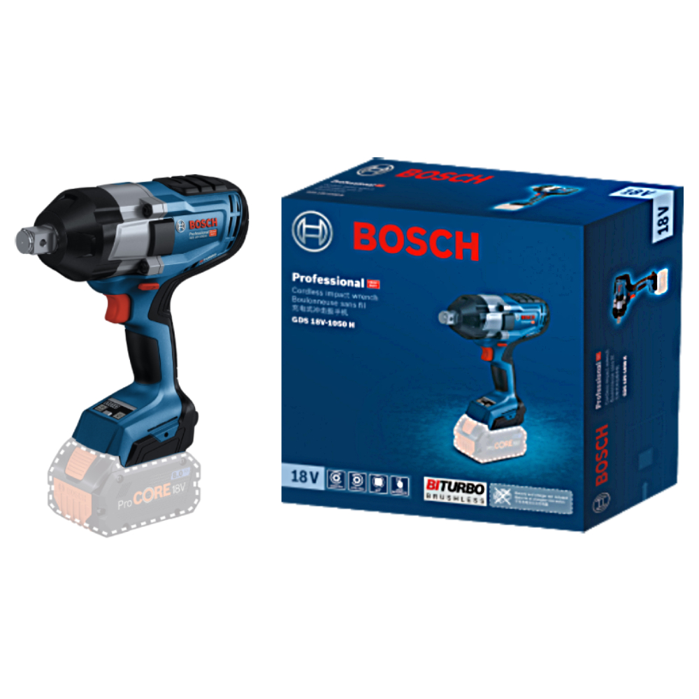 BOSCH GDS18V-1050H เครื่องยิงบล็อกไร้สาย (SOLO เครื่องเปล่า) 06019J85L1