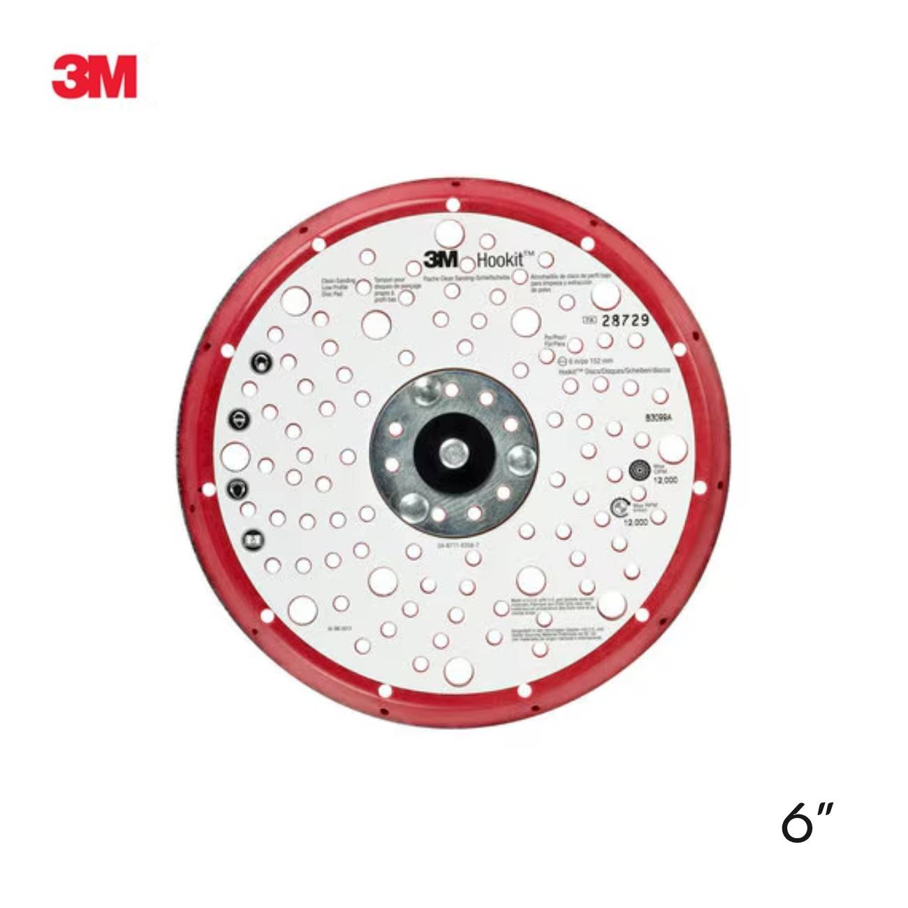 3M 28729 #7100058086 (60455084289) แป้นจับกระดาษทรายหนามเตยหลายรู ใช้ ...