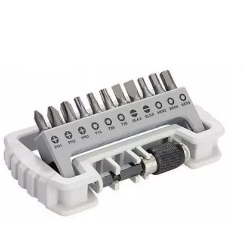 BOSCH 2607017335 ชุดไขควงบิต 11 + 1 ชิ้นขนาดกะทัดรัด (S2)